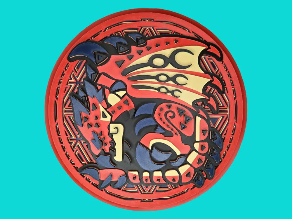 Monster Hunter - Rathalos Mosaic by Luke's 3D Prints - MakerWorld