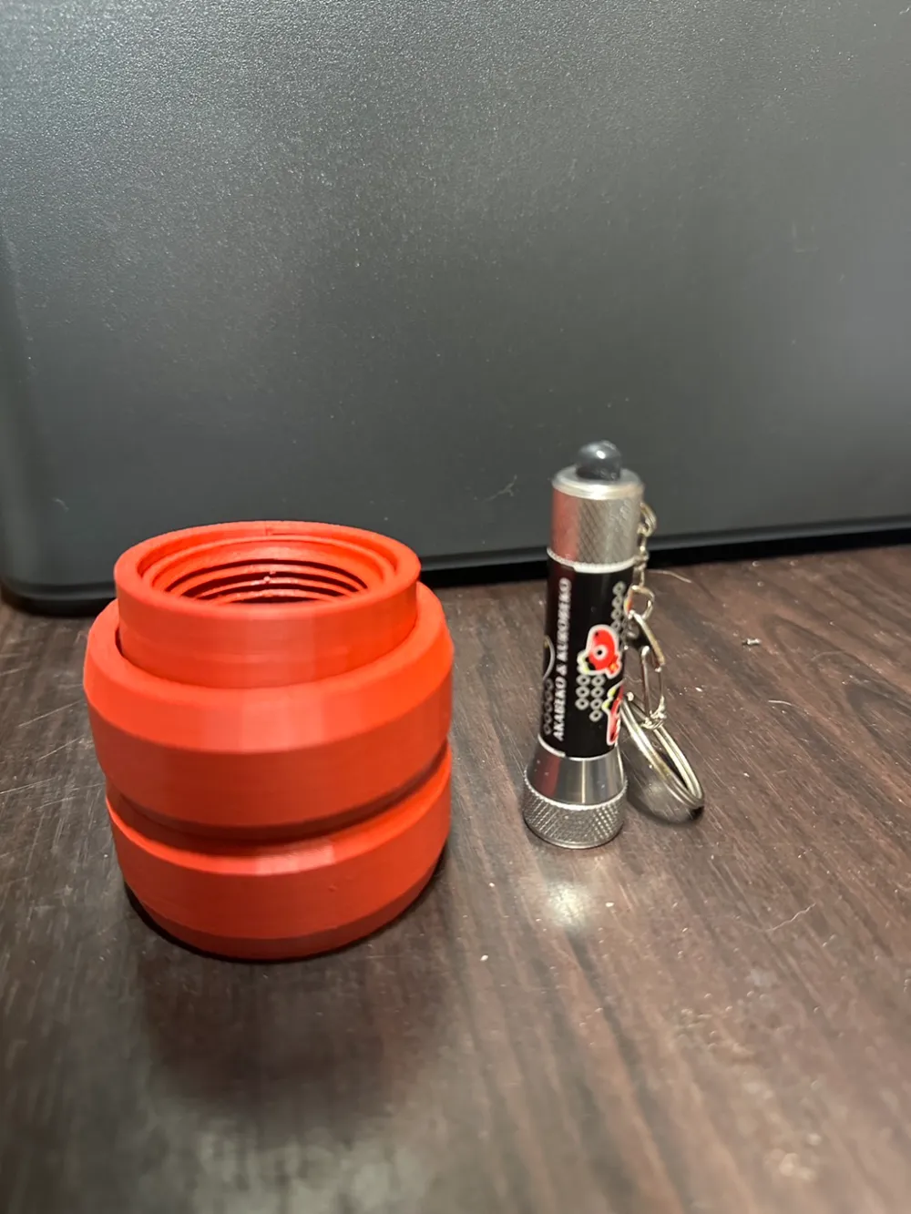 Japanese Red Lantern Box Keychain Container by Exotic_Cat - MakerWorld