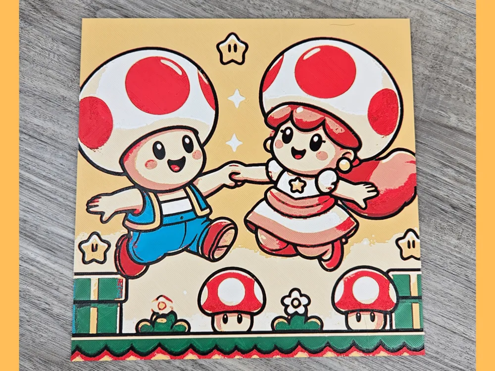 Toad Finds a Lady (Nintendo hueforge) by BusyKikiBee MakerWorld ...
