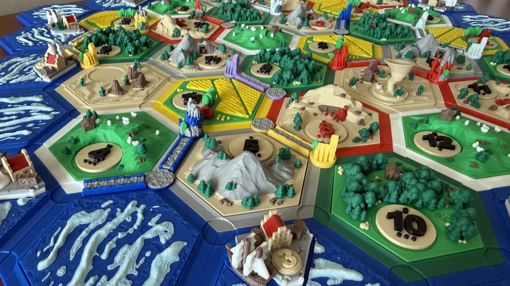 5-6 Player 3d Catan-style Board Game - Free 3D Print Model - MakerWorld