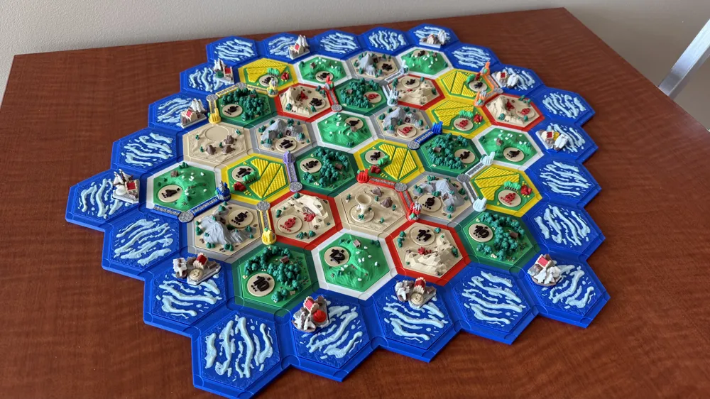 5-6 Player 3d Catan-style Board Game - Free 3D Print Model - MakerWorld
