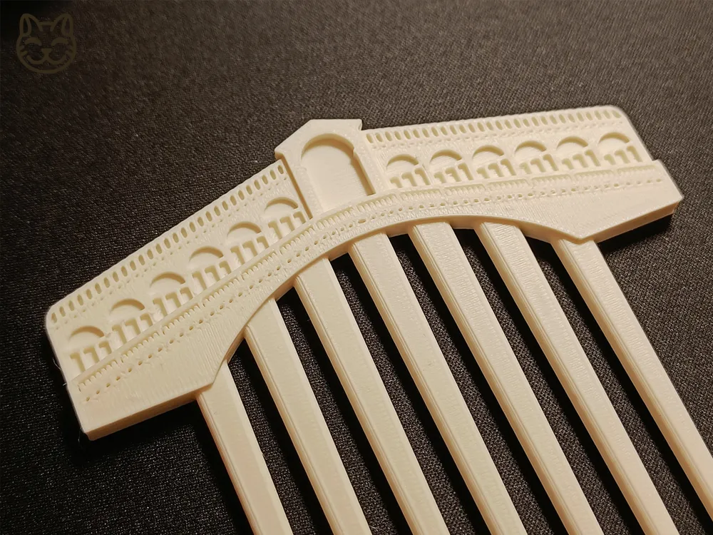Venice - Rialto Bridge Comb Hair Clip by Gatto - MakerWorld