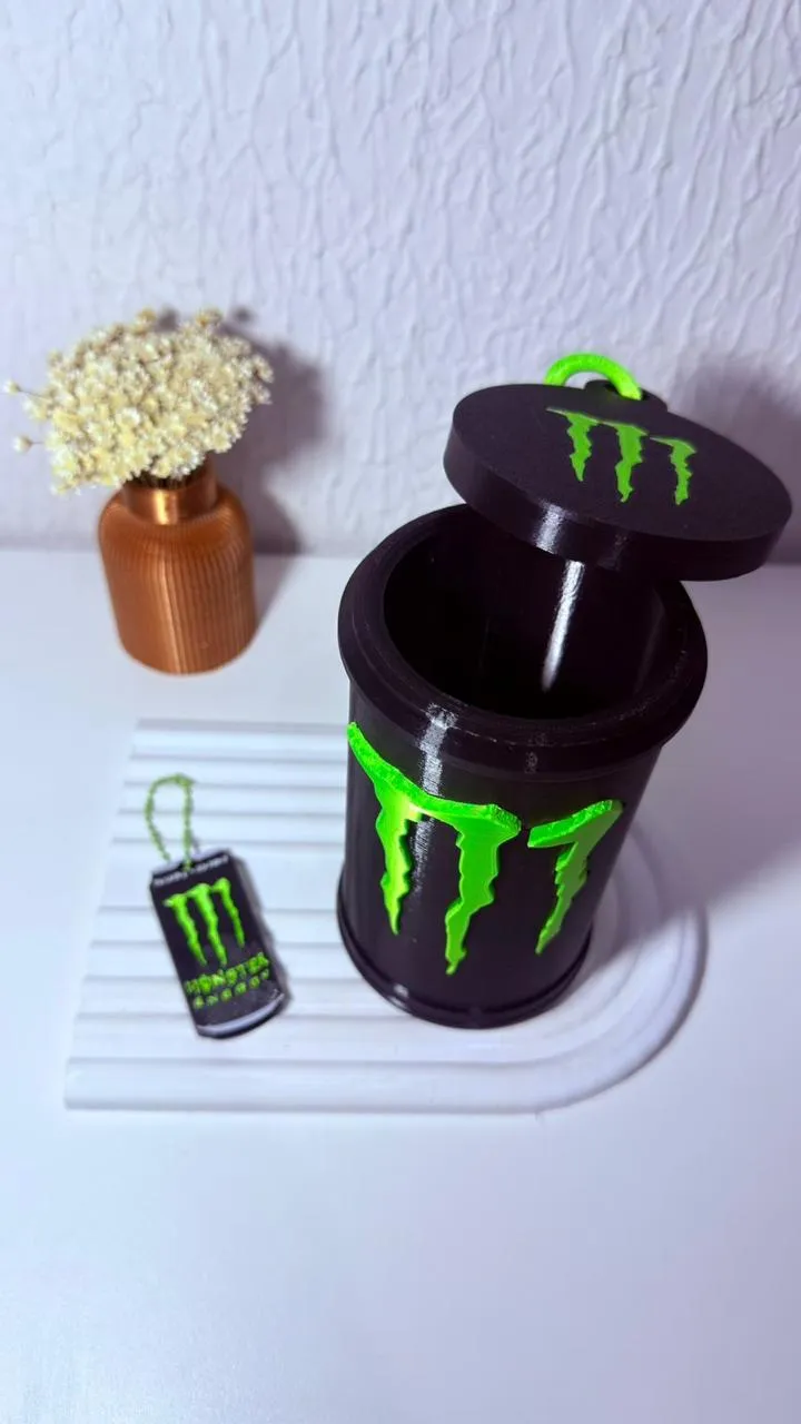 Caneca monster fechada - Modelo gratuito para impressão 3D - MakerWorld