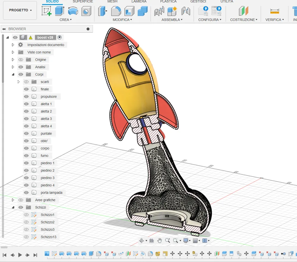 RocketBoost Lamp – Launch Your Savings (NO AMS) - Free 3D Print Model ...