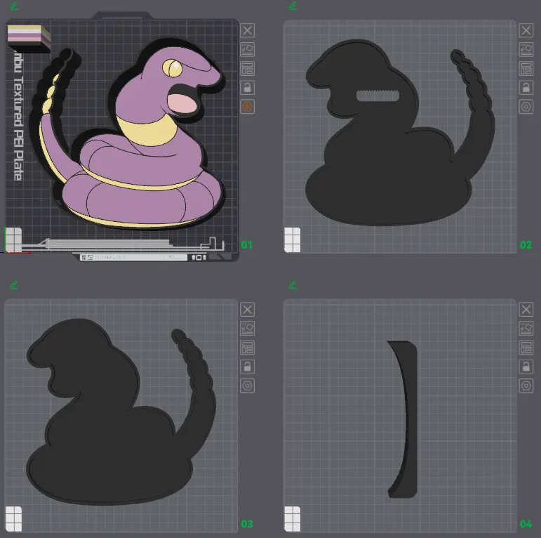 Pokemon - 0023 Ekans LED Lamp by BeeTee 3D - MakerWorld