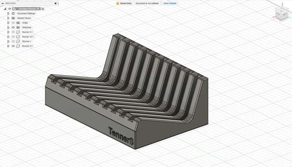 Gundam Runner Holder/Organiser by leoax19980 - MakerWorld