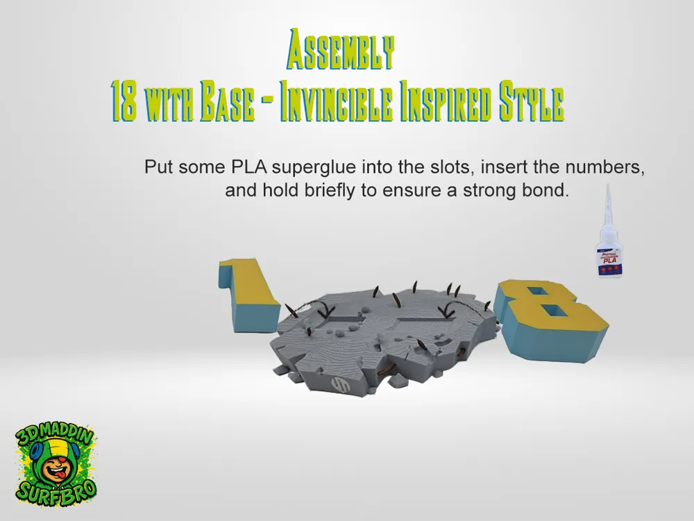18 with Base – Invincible Inspired Style - Free 3D Print Model - MakerWorld