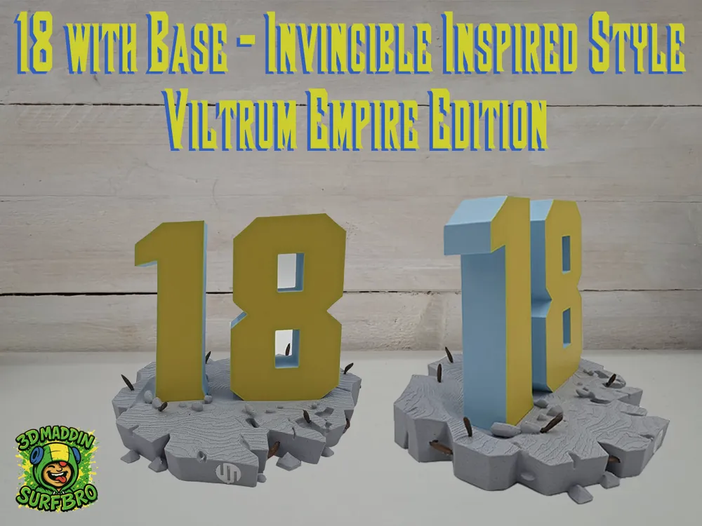 18 with Base – Invincible Inspired Style - Free 3D Print Model - MakerWorld