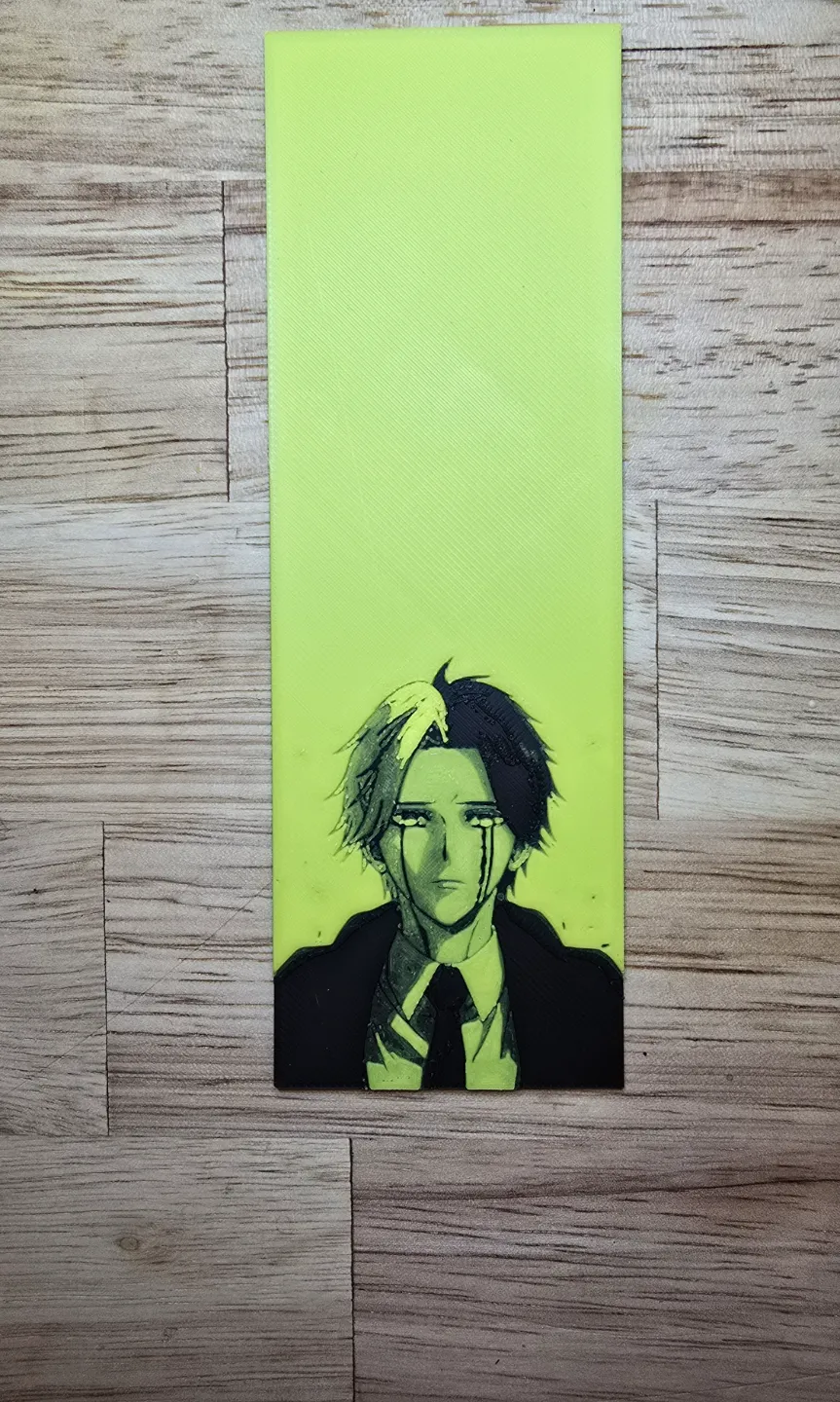Mashle: Rein Ames Yellow Bookmark by whotographer - MakerWorld