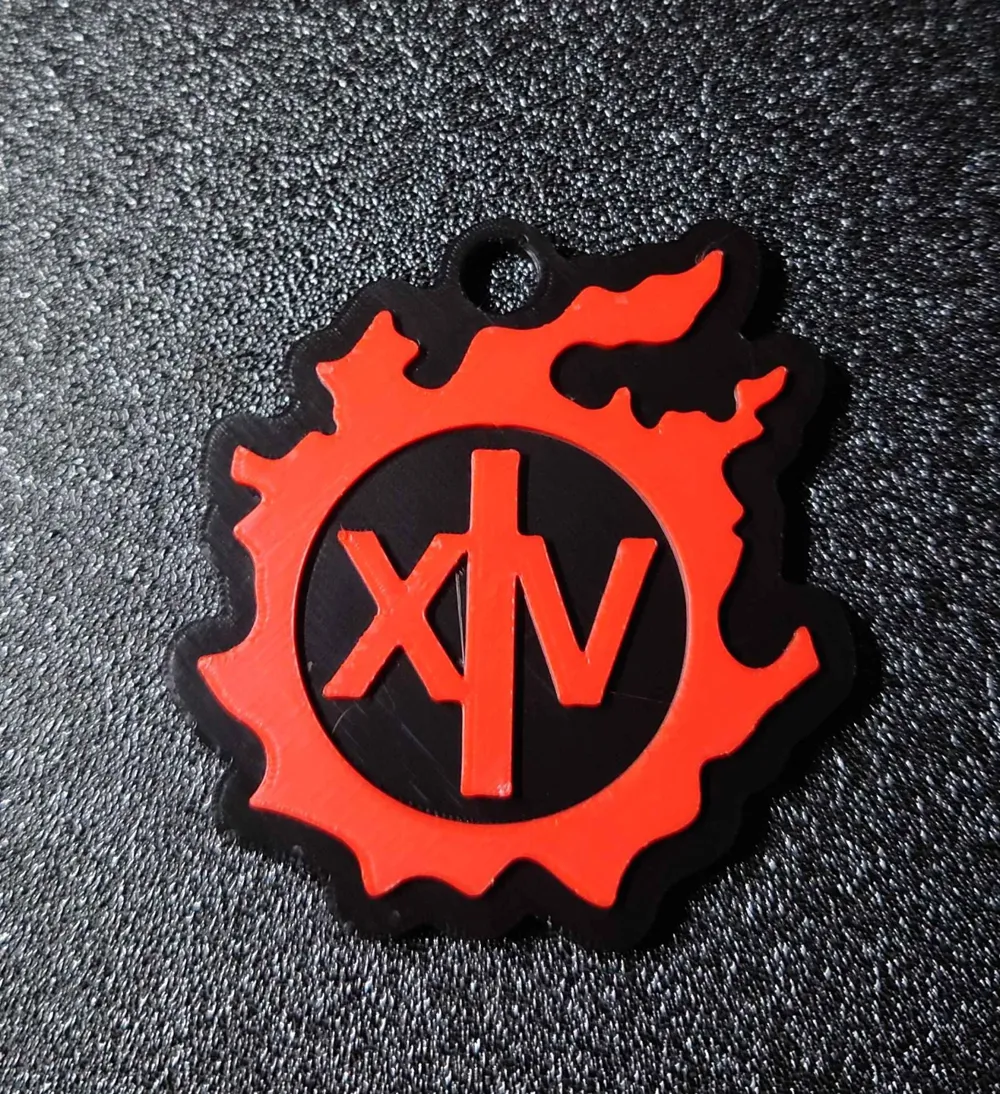 Final Fantasy XIV Logo Keyring by Cypherous - MakerWorld