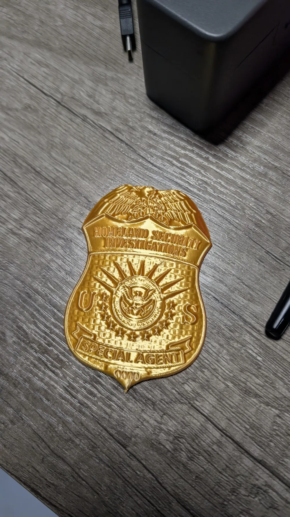 Homeland police badge replica - Free 3D Print Model - MakerWorld
