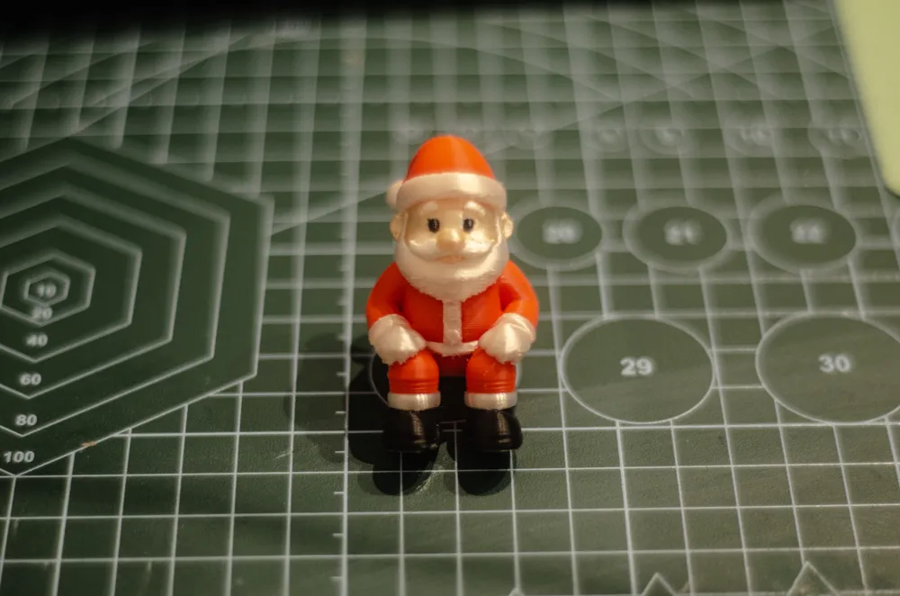 Santa Sitting - Funny Decor - Free 3D Print Model - MakerWorld