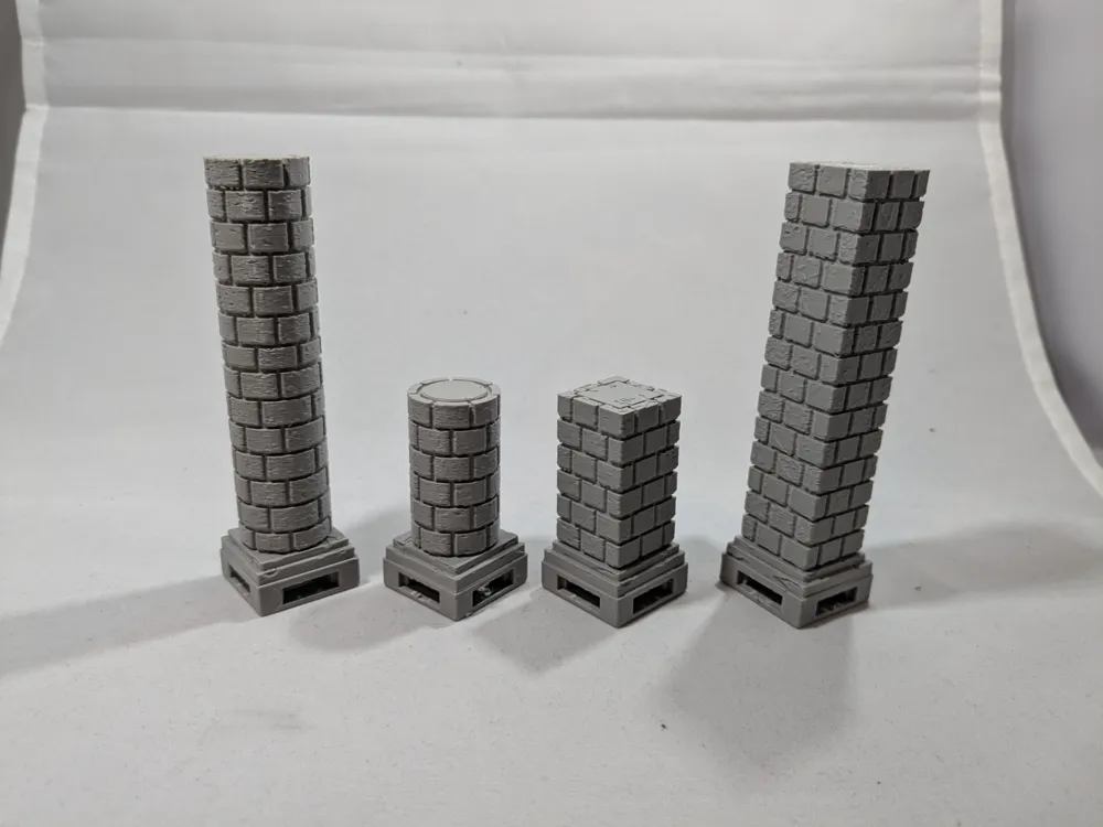 Cut Stone pillars (OpenLOCK system) Remixed by Together 3D MakerWorld ...