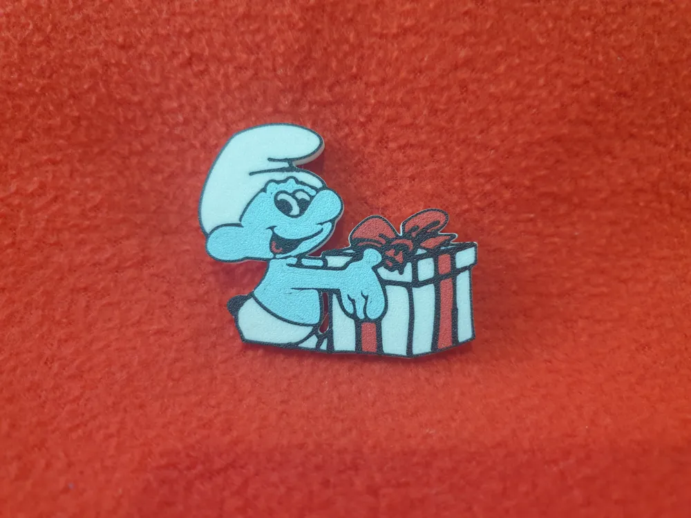 Have A little Gift Smurf Joker Fridge Magnet by constantinost - MakerWorld