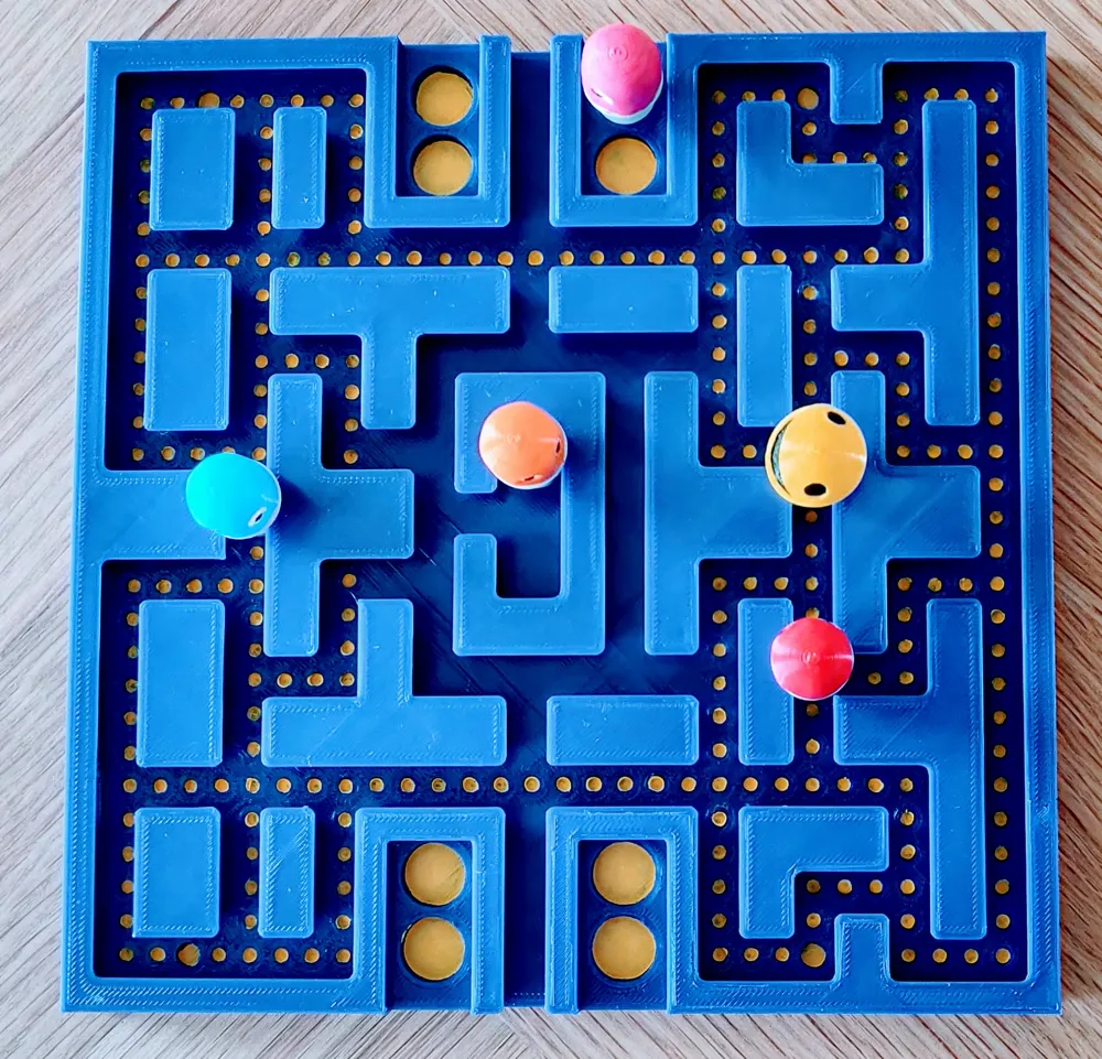Pac-Man Interactive Level Board - Free 3D Print Model - MakerWorld