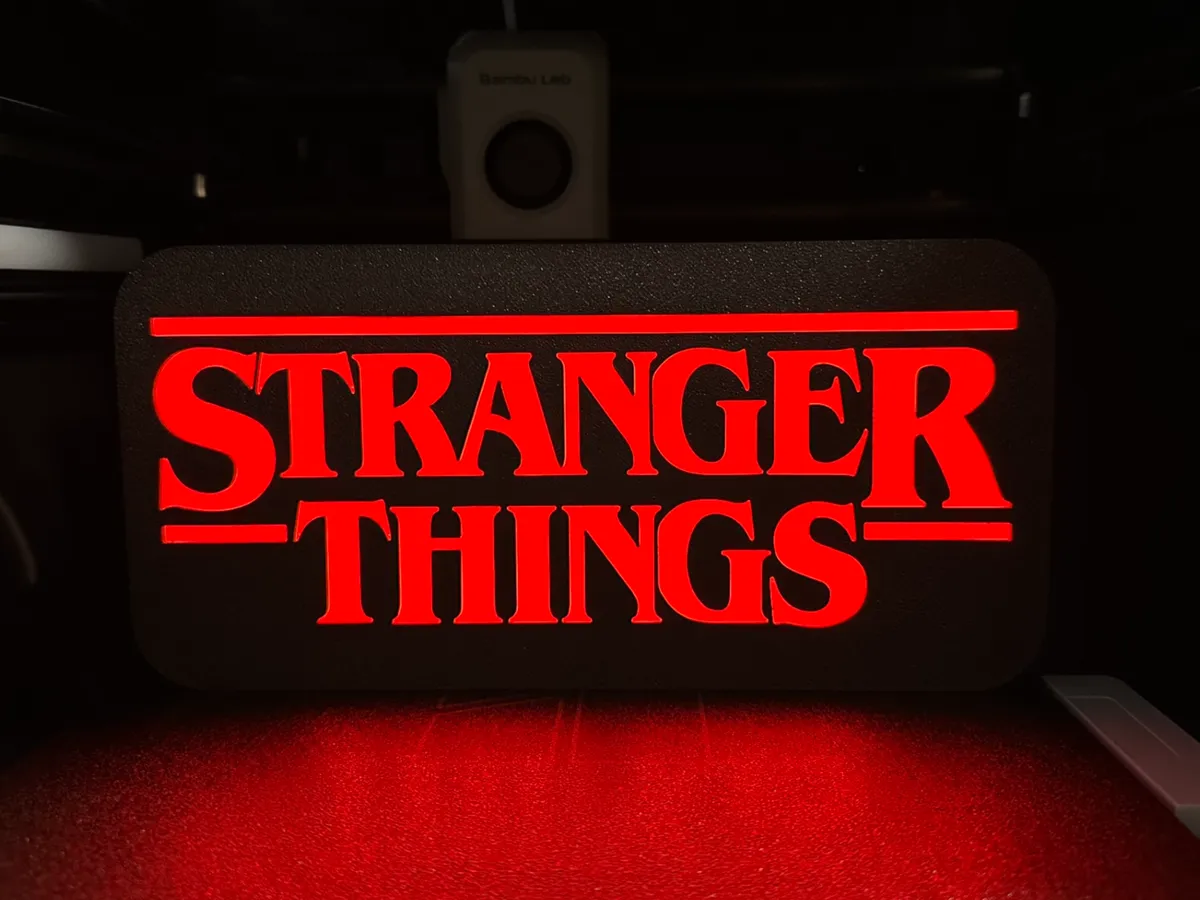 Stranger Things Light Box (NO AMS) - Free 3D Print Model - MakerWorld