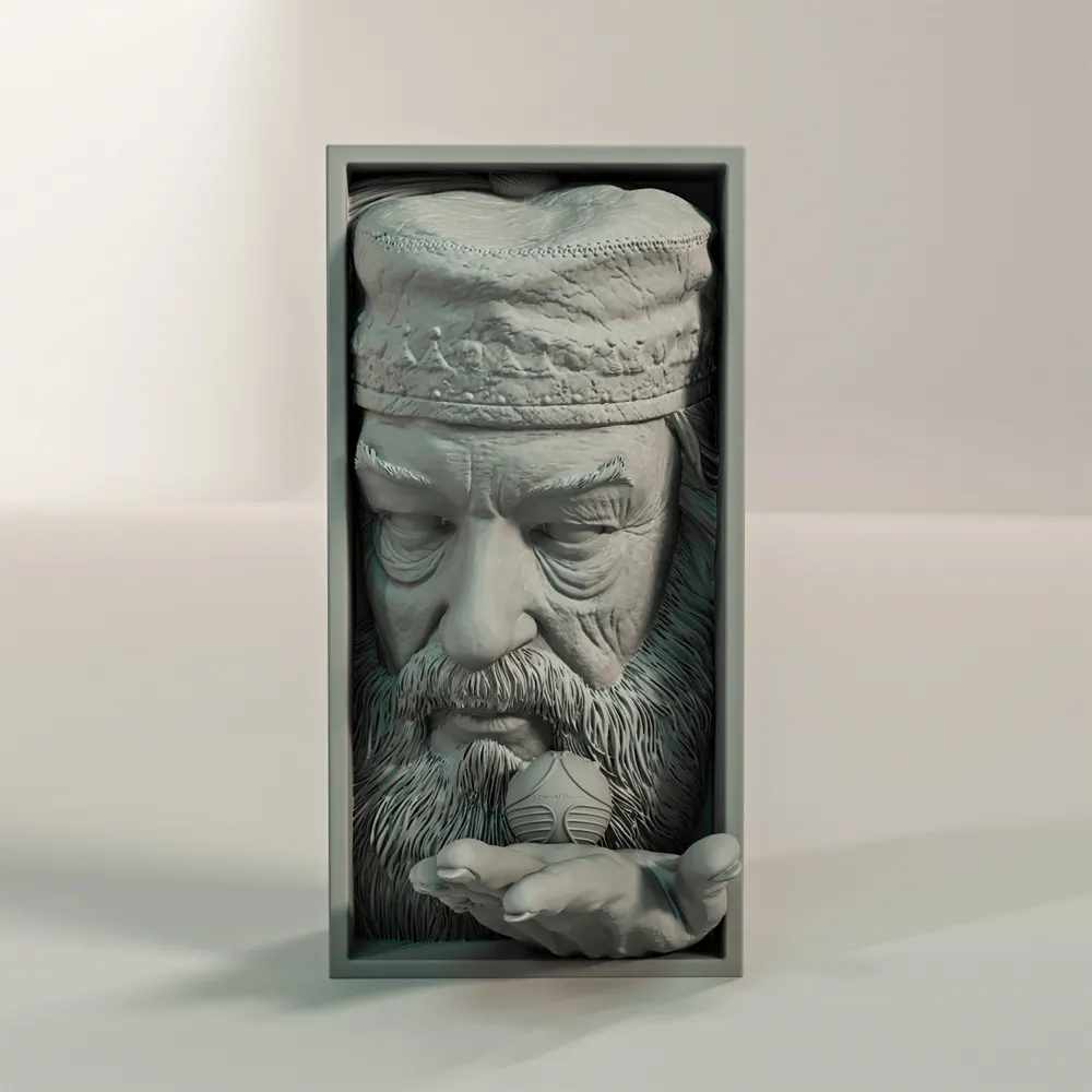 Dumbledore Book Nook and Wall Mount - Free 3D Print Model - MakerWorld