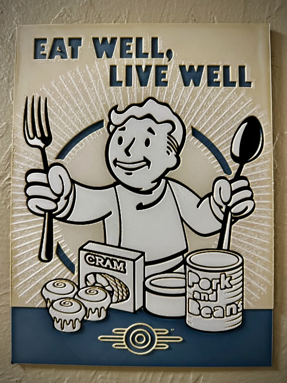 Fallout vault poster - 4 color print by ChainsawGraphics - MakerWorld