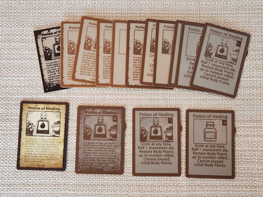HeroQuest Potion Cards with Counters - Free 3D Print Model - MakerWorld