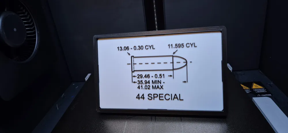 SAAMI-ish 44 special / 44 magnum wall art - Free 3D Print Model ...