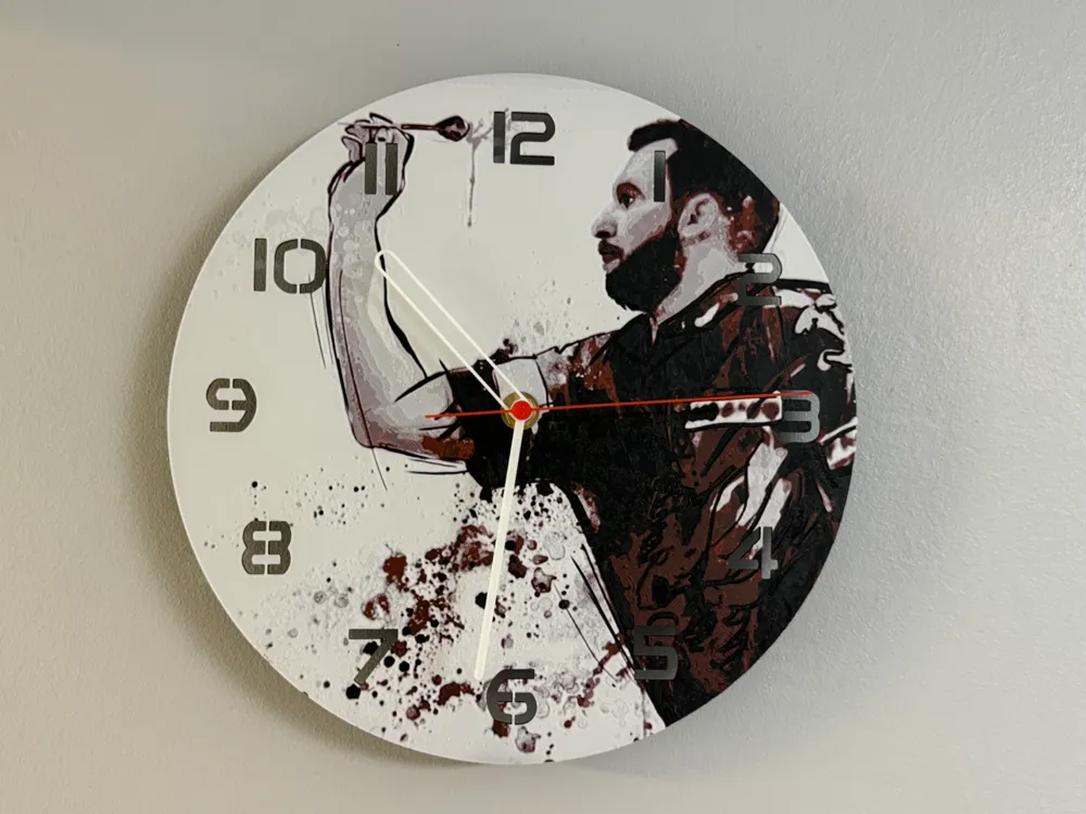 Wall Clock Dart Gerwyn Price and Jonny Clayton by cP3D - MakerWorld
