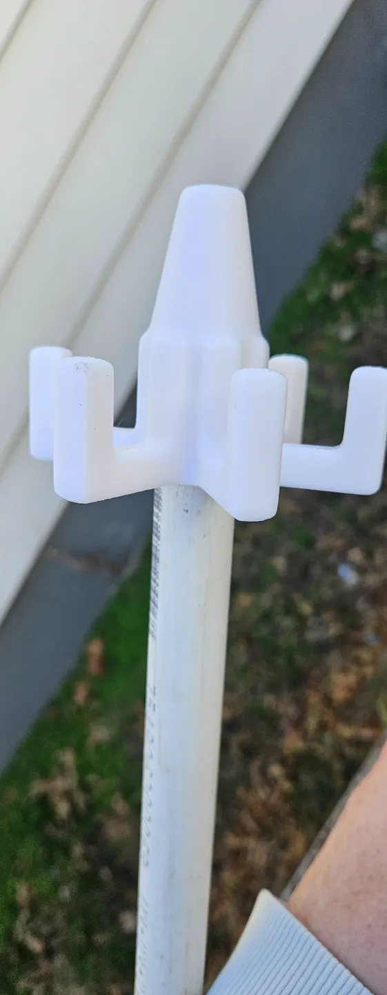 remixed 1/2'' PVC Christmas tree topper w/star Remixed by ...