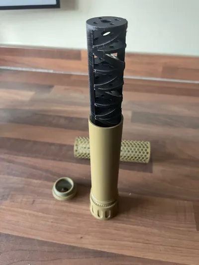 Knights Armourment QD suppressor insert functional by Dixk666 ...