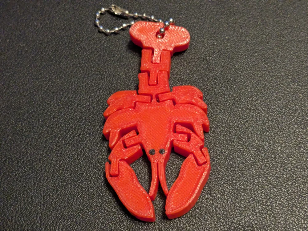 Articulated Lobster Keychain by FreddyMakes MakerWorld: Download Free ...