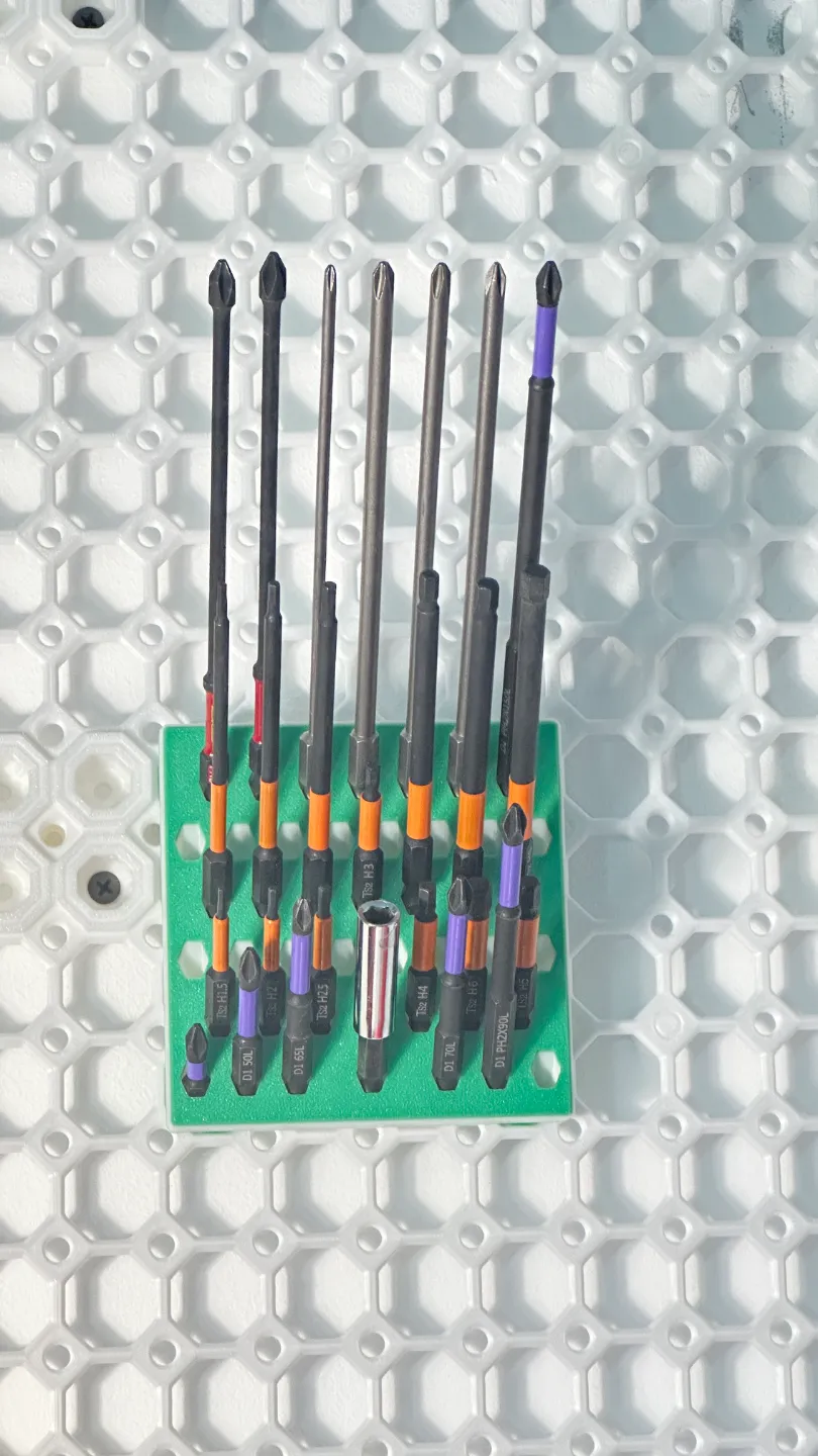 MULTIBOARD HEX BIT Holder Multipoint rail socket by LorMard MakerWorld: Download Free 3D Models