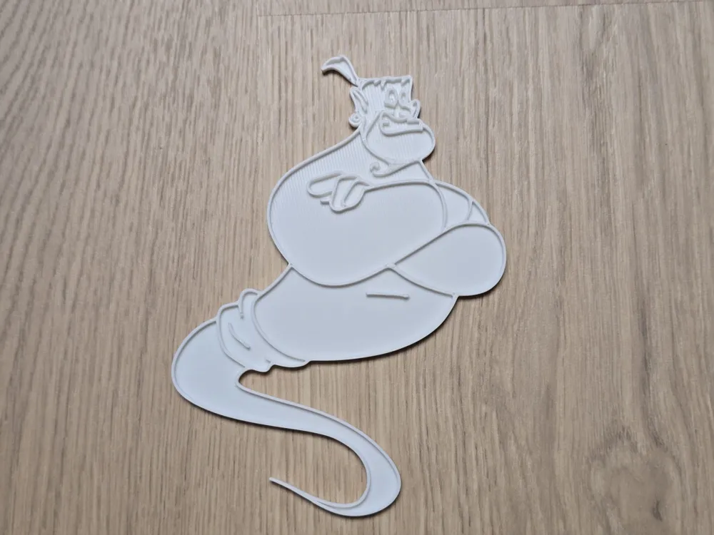 Genie Aladdin Coloring Craft - Free 3D Print Model - MakerWorld