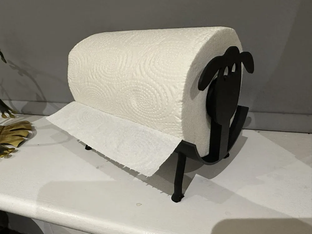 Sheep (Shaun) Kitchen roll, Screw-On Tail Version - Free 3D Print Model ...