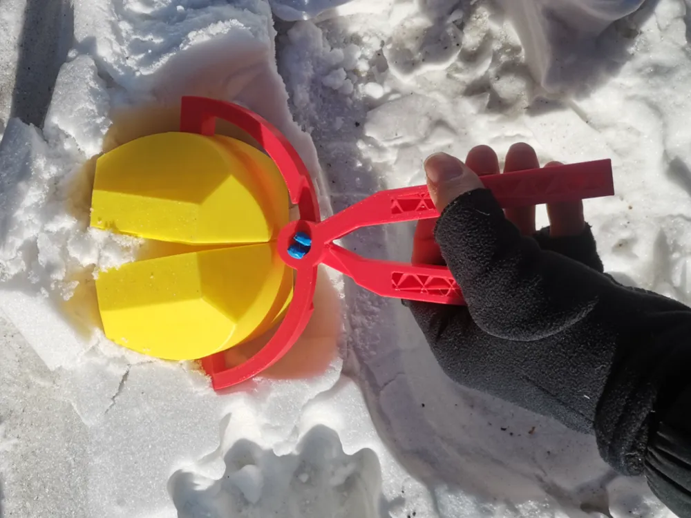 [Toy] Giant Snow Clip 80mm no supports for A1 mini - Free 3D Print ...