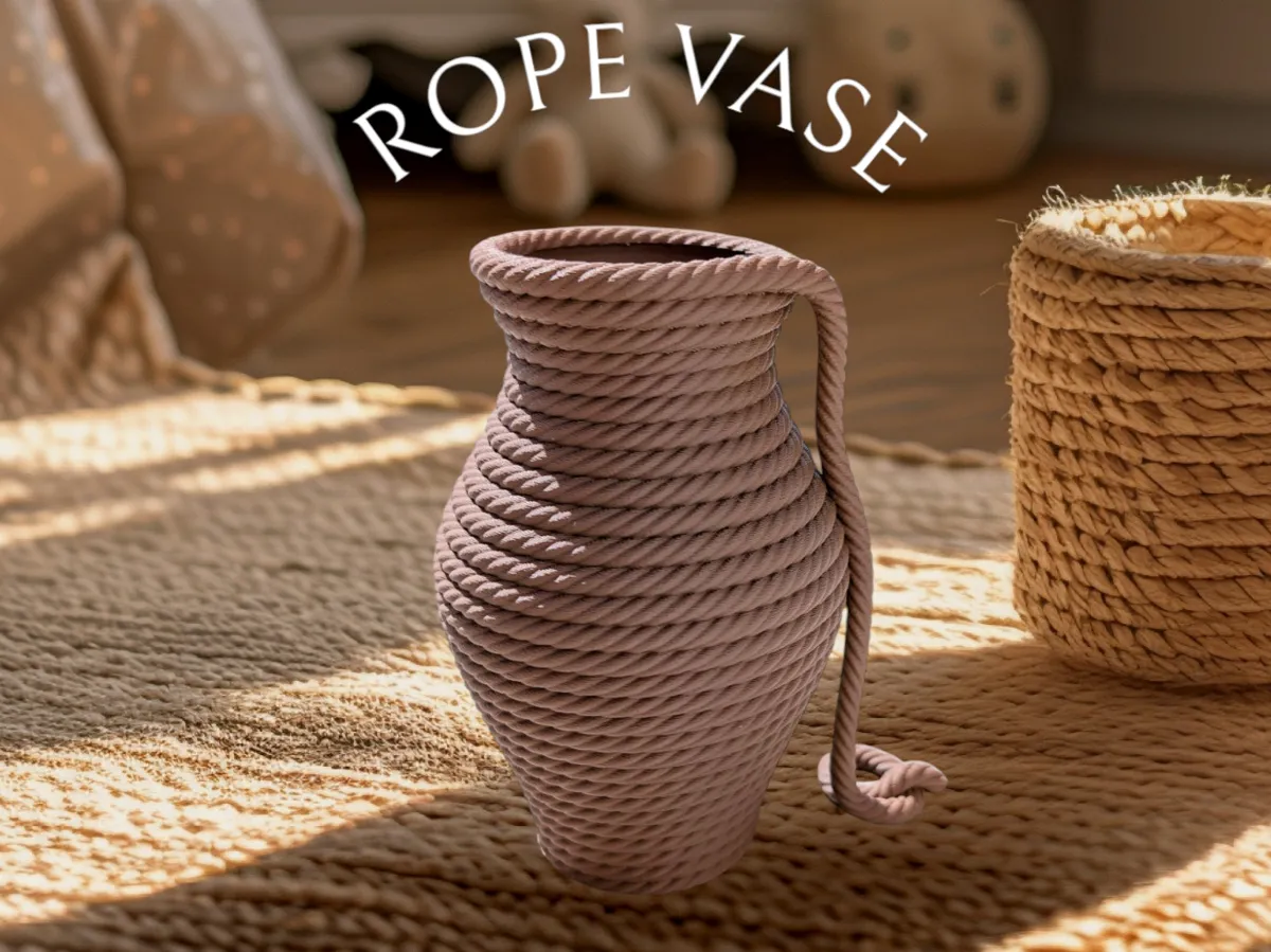 Rope Vase by Dondelschwinger MakerWorld: Download Free 3D Models