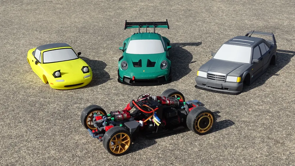 GT-RC R World´s First Modular RC Car (MJX HyperGo) by Mr.Rod MakerWorld: Download Free 3D Models