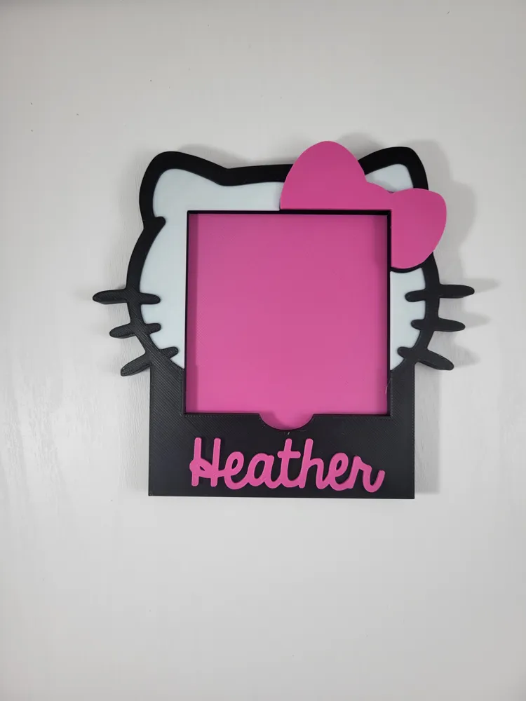 Kitty Post It Note Holder Cat Desk Accessory - Free 3D Print Model ...