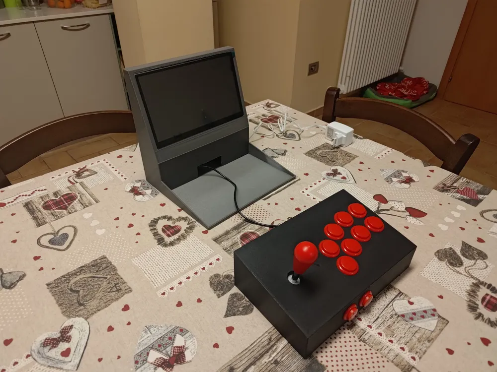 MEGA mini borne d'arcade 10" avec manette amovible par Fuoconerow MakerWorld : Téléchargez des ...