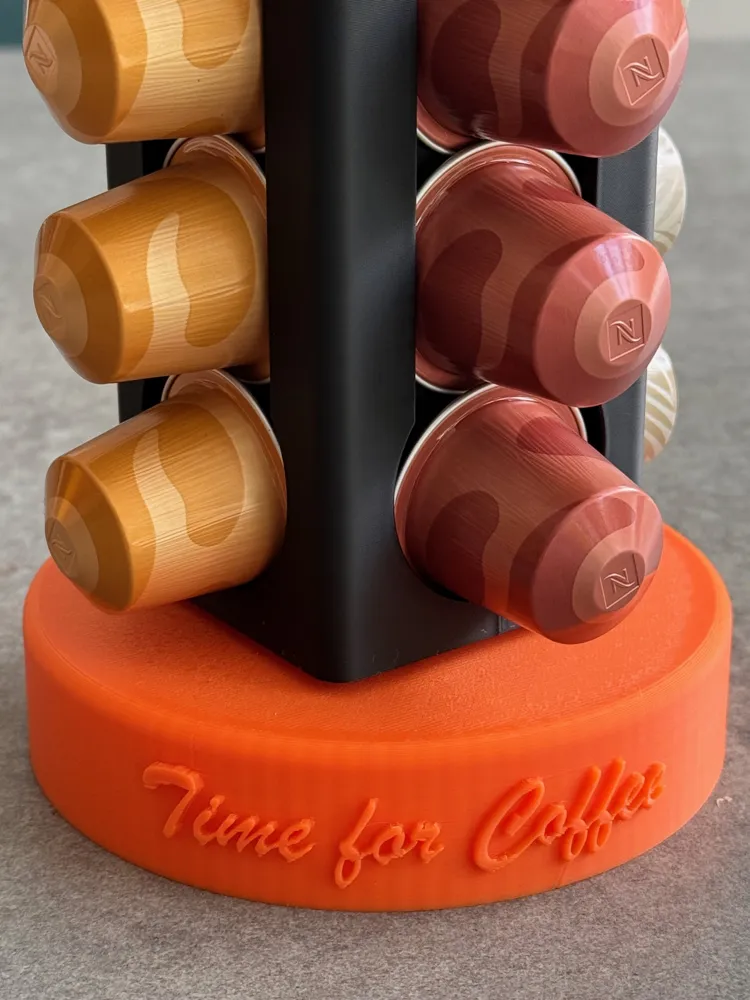 Rotating Nespresso Capsule Tower (Original Pods) - Free 3D Print Model ...