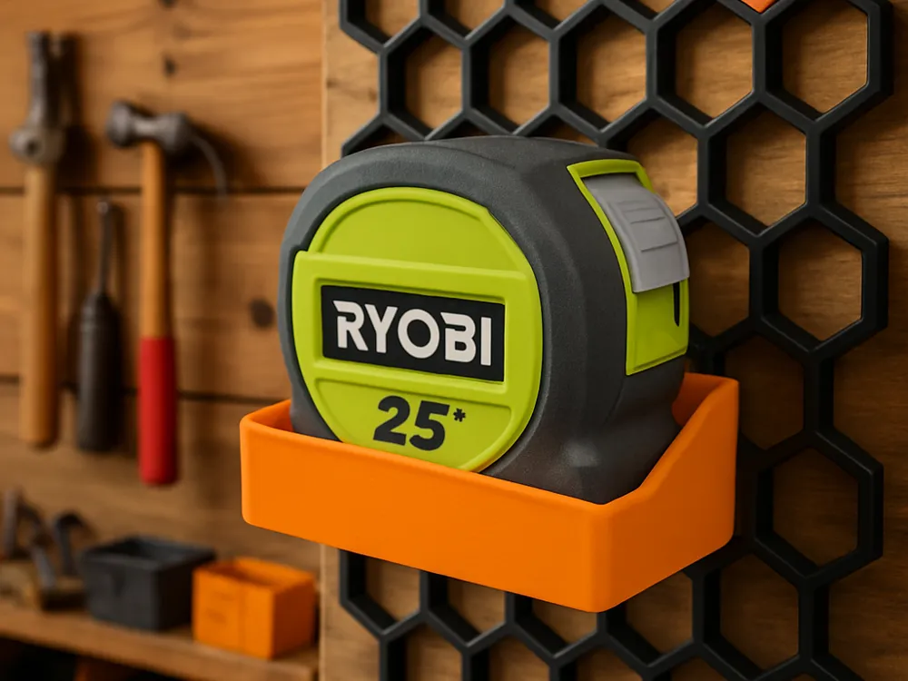 Ryobi Tape Measure Holder – HWS Wall System Mount by Dehydrate7 MakerWorld: Download Free 3D Models