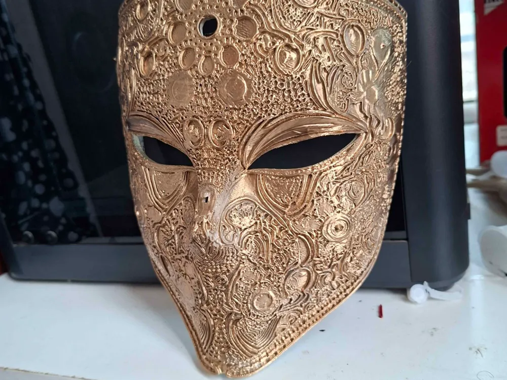 Venetian Mask Volto - Free 3D Print Model - MakerWorld
