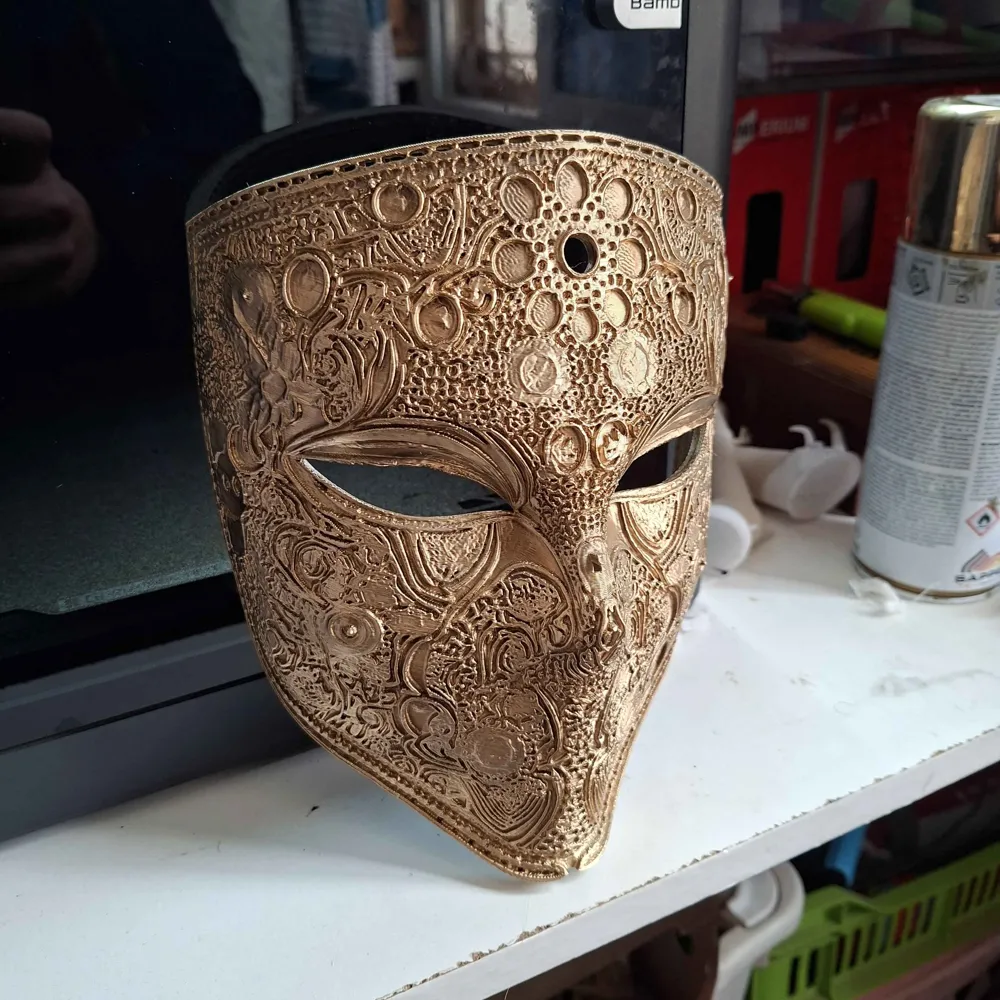 Venetian Mask Volto - Free 3D Print Model - MakerWorld