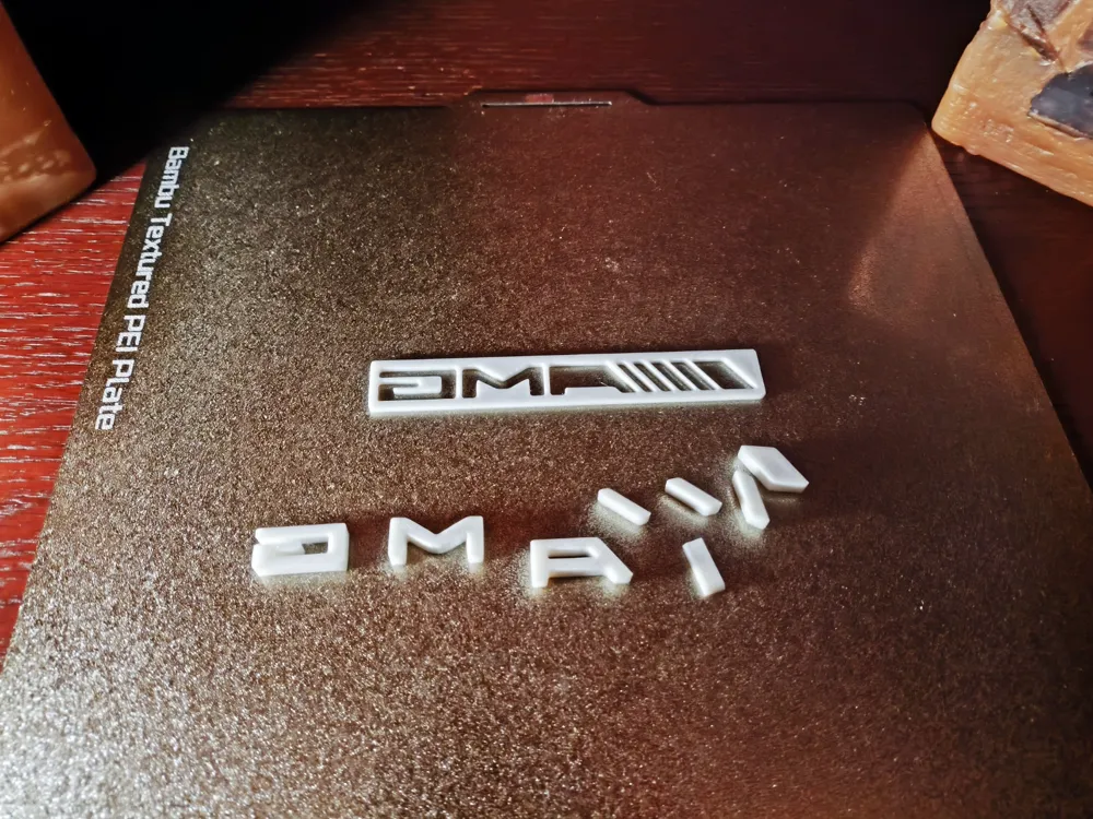AMG Logo and Stencil by braga3dprint - MakerWorld