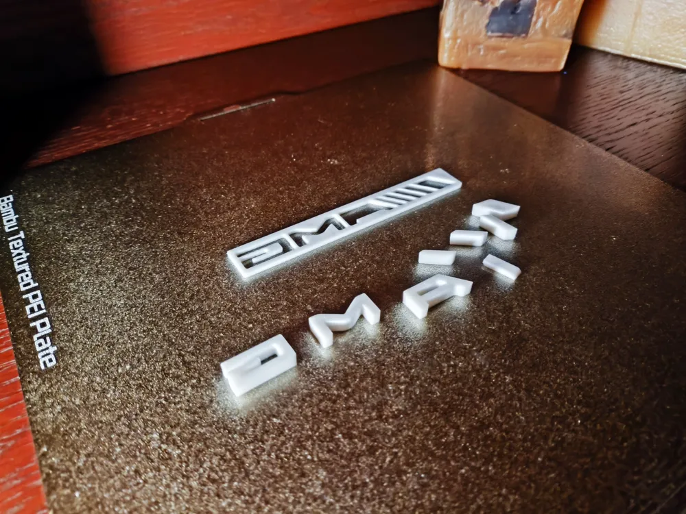 AMG Logo and Stencil by braga3dprint - MakerWorld