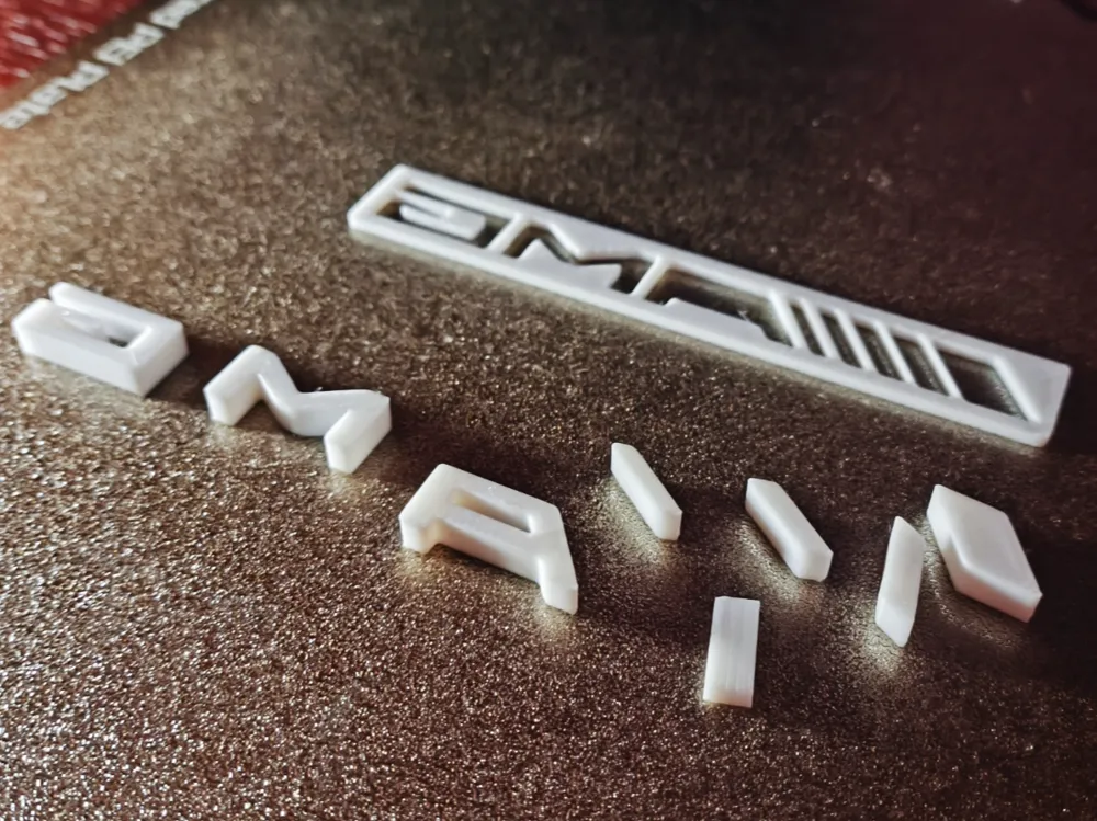 AMG Logo and Stencil by braga3dprint - MakerWorld