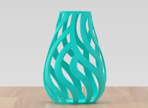 Wavy Lattice Vase by jwalker55 - MakerWorld