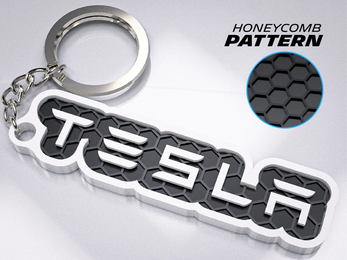 Tesla Keychain by Krystian3D MakerWorld: Download Free 3D Models