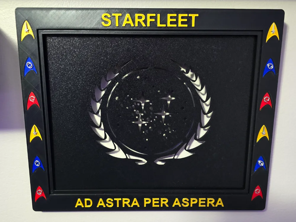 Moldura de Imagens da Frota Estelar – Inspirada em Star Trek - Modelo ...
