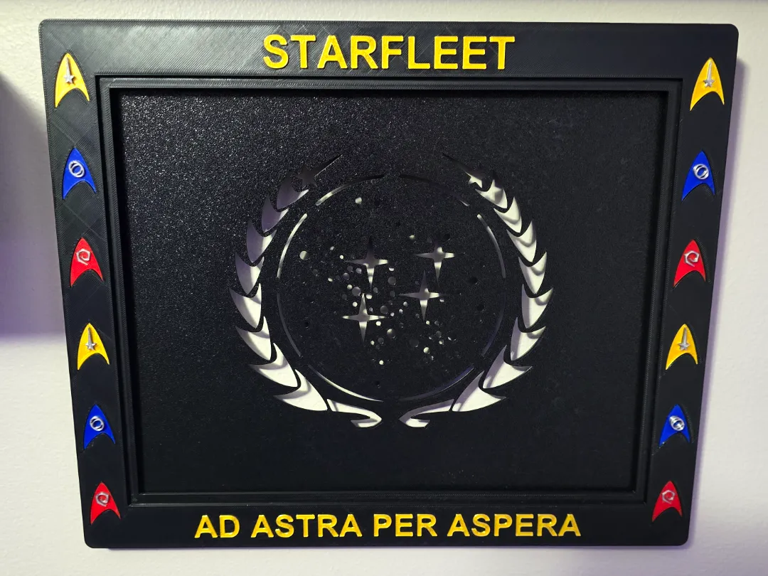 Cadre photo Starfleet – Inspiré de Star Trek - Modèle d'Impression 3D ...