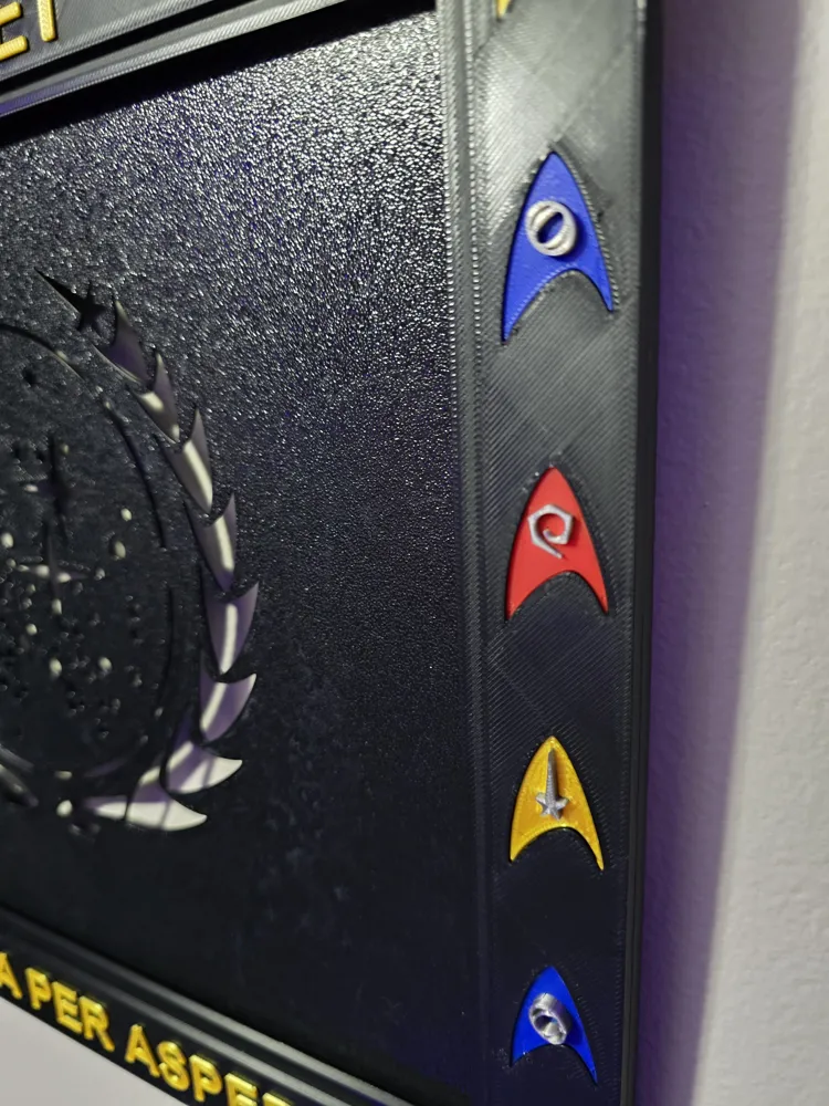Moldura de Imagens da Frota Estelar – Inspirada em Star Trek - Modelo ...