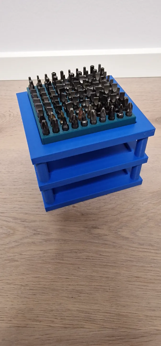 Hex Bit Stacker - Pillar height 37mm by DanTheMan - MakerWorld