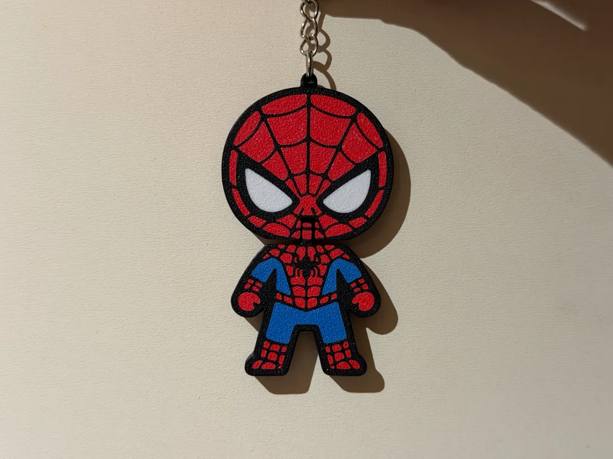 Spider-Man Chibi – Articulated Keychain - Free 3D Print Model - MakerWorld